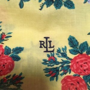 Lauren Ralph Lauren | Tops | Lrl Light Summer Front Tie Rose Floral ...